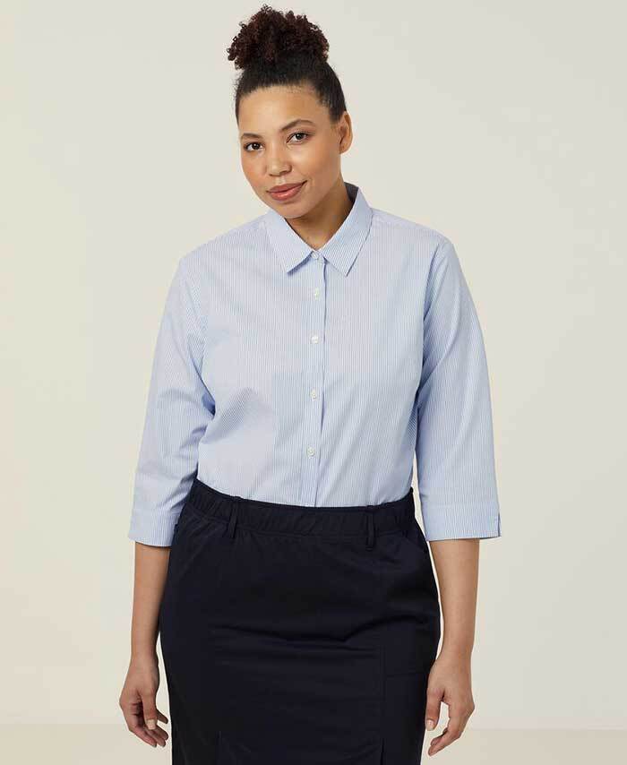 AVIGNON STRIPE 3/4 SLEEVE SHIRT | Healthcare | NNT