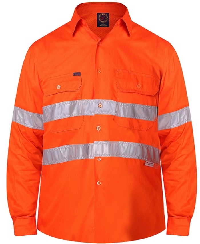 Vented Shirt with 3M Tape - Long Sleeve | Hi Vis Shirts | Ritemate Workwear